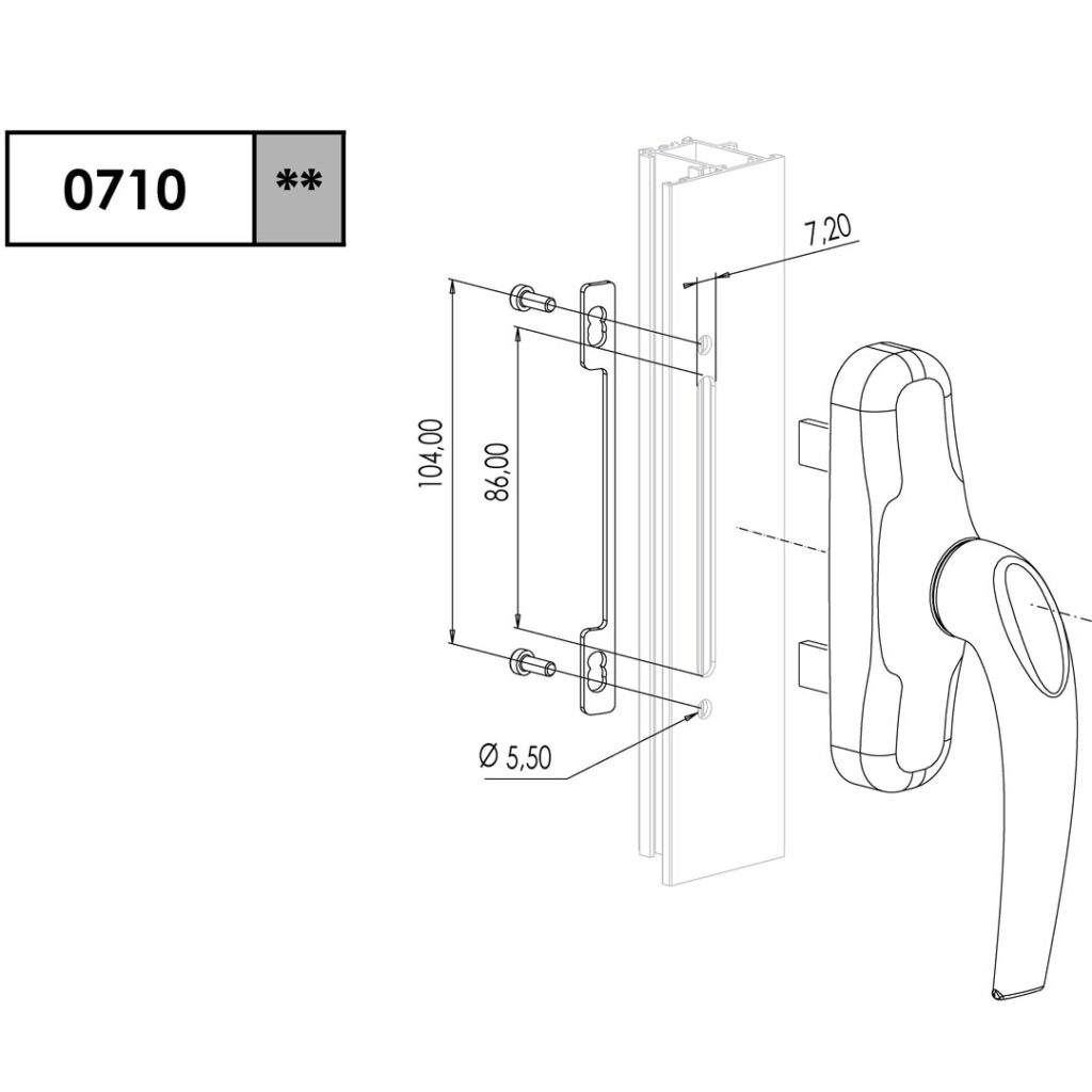 CREMONA 2 PALAS LEO STAC | HERRAJES DEL PONIENTE