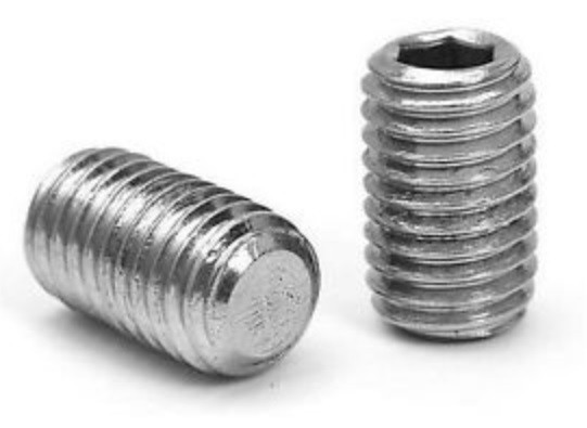 TORNILLO PRISIONERO ALLEN DIN 913 5x8 ESPÁRRAGO PUNTA PLANA PAVONADO - HERRAJES DEL PONIENTE