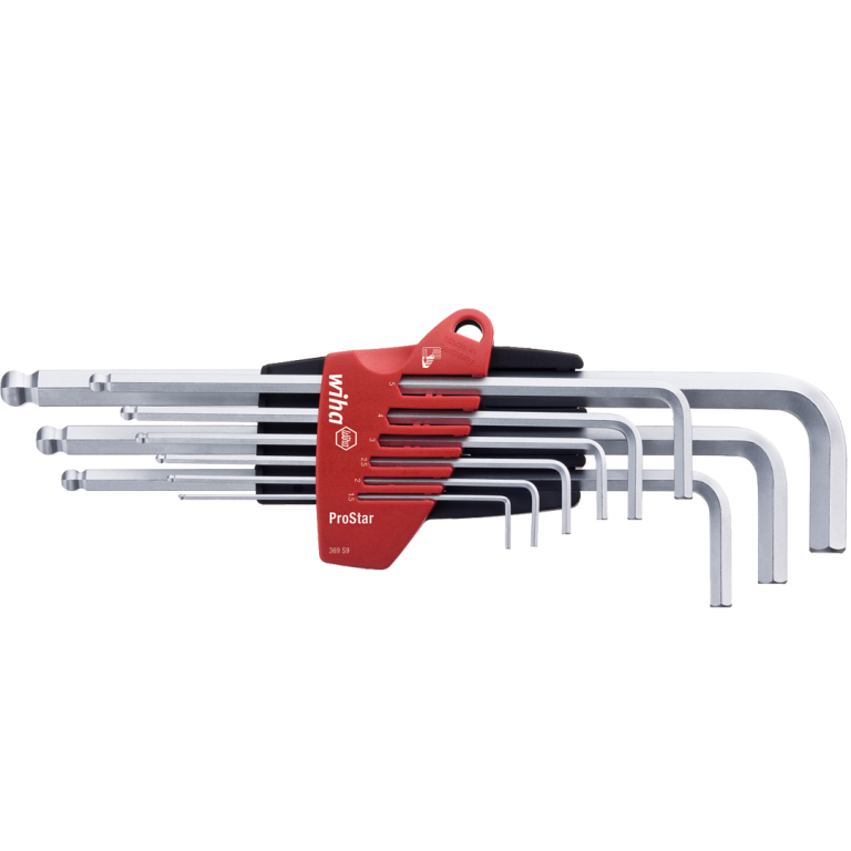 JUEGO LLAVES ALLEN BOLA 9 PIEZAS WIHA - HERRAJES DEL PONIENTE