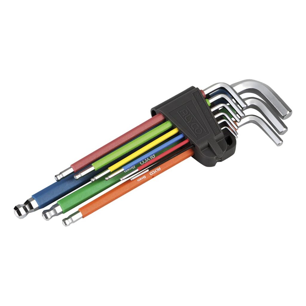 JUEGO DE LLAVES ALLEN BOLA 1.5 A 10 AISLADAS ALYCO - HERRAJES DEL PONIENTE