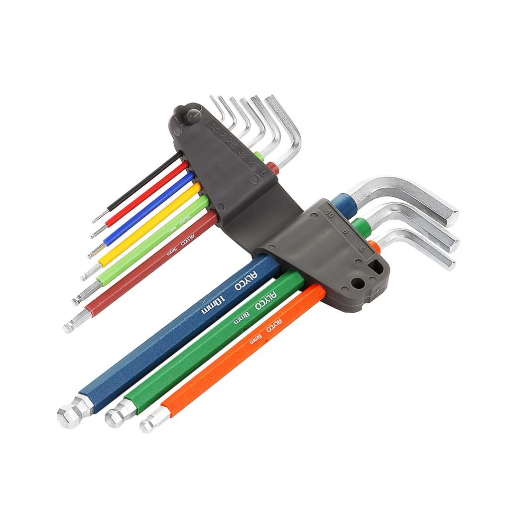 JUEGO DE LLAVES ALLEN BOLA 1.5 A 10 AISLADAS ALYCO - HERRAJES DEL PONIENTE